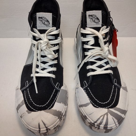 Vans | Shoes | Nwob Vans Hi Top Modular Sneakers Black Suede Gray Men8 ...